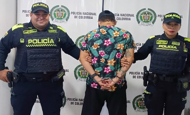 La Policía Nacional capturó un hombre mediante judicial por el delito de homicidio y porte de ...